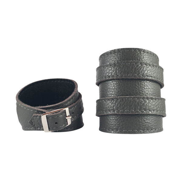 Storm Grey Leather Cuff Australia | outcropaustralia